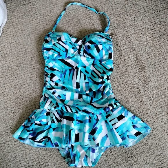 Shore Shapes | Swim | Shore Shapes Turquoise Blue Halter Swimsuit ...